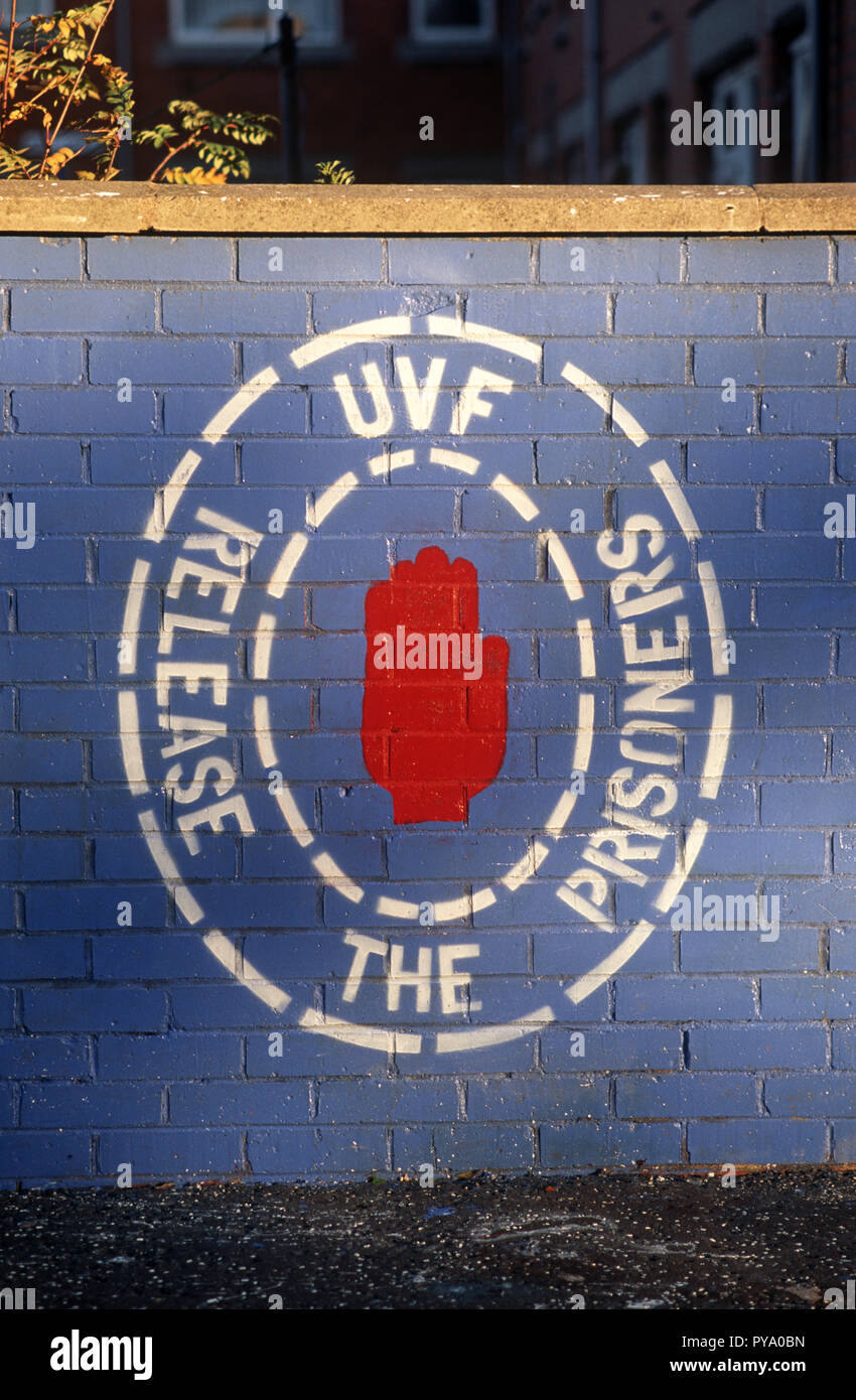 UVF, Ulster Volunteer Force, Loyalist murals during The Troubles ...