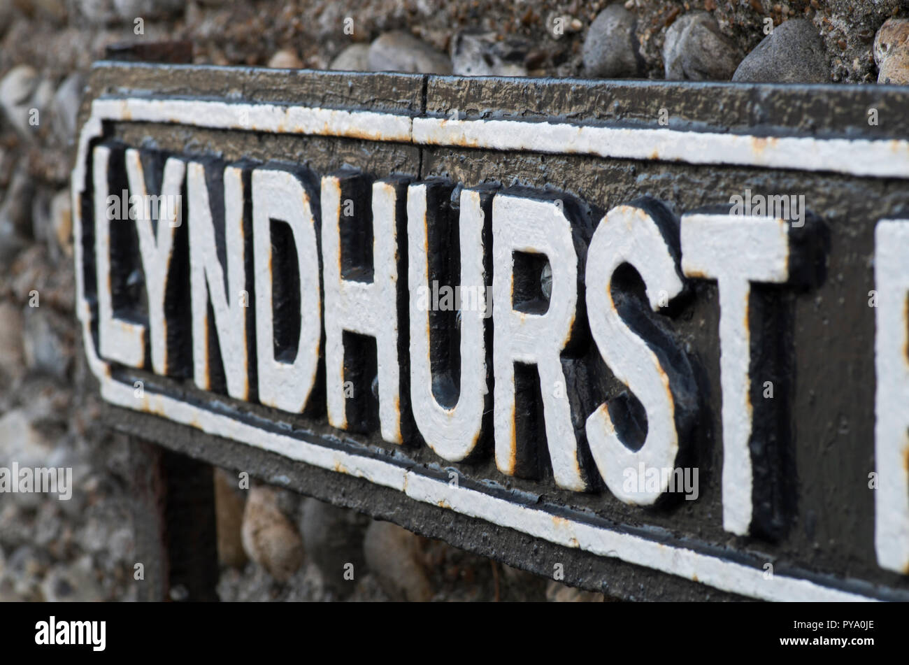 Rusty name plate hi-res stock photography and images - Alamy