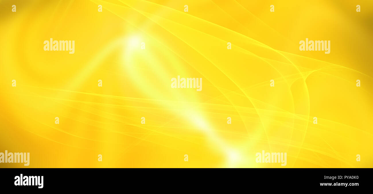 Golden yellow bright flash of light. Motion blur. Abstract shiny ...