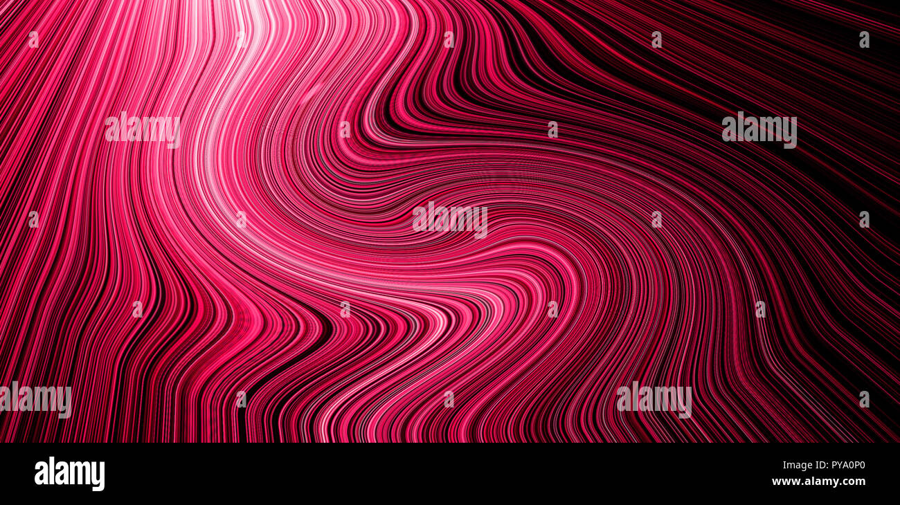 Bright red glow flux effect wavy pattern. Dynamic motion energy ...