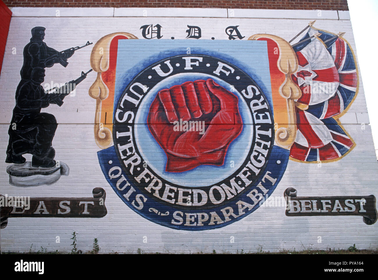 UFF, Ulster Freedom Fighters, Loyalist murals during The Troubles ...
