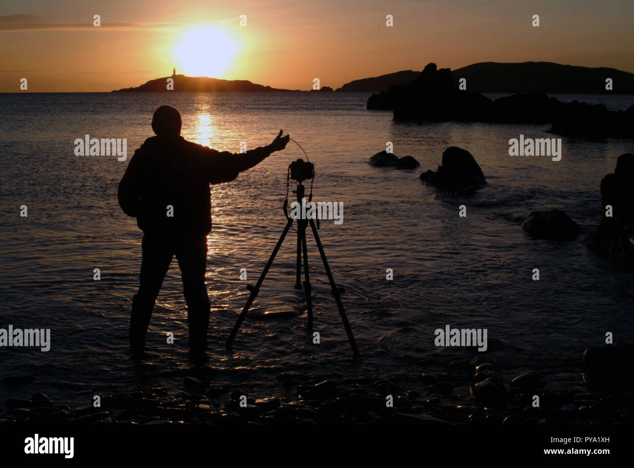 Self portrait of the photographer taking a picture of Little Ross ...