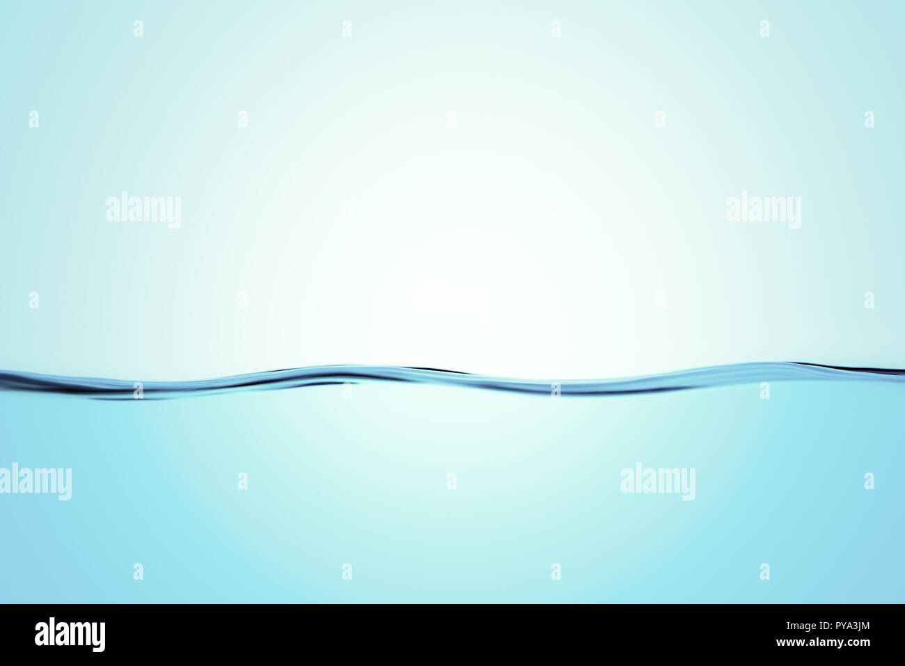 Line the surface of the water in blue. Color the background Stock Photo ...