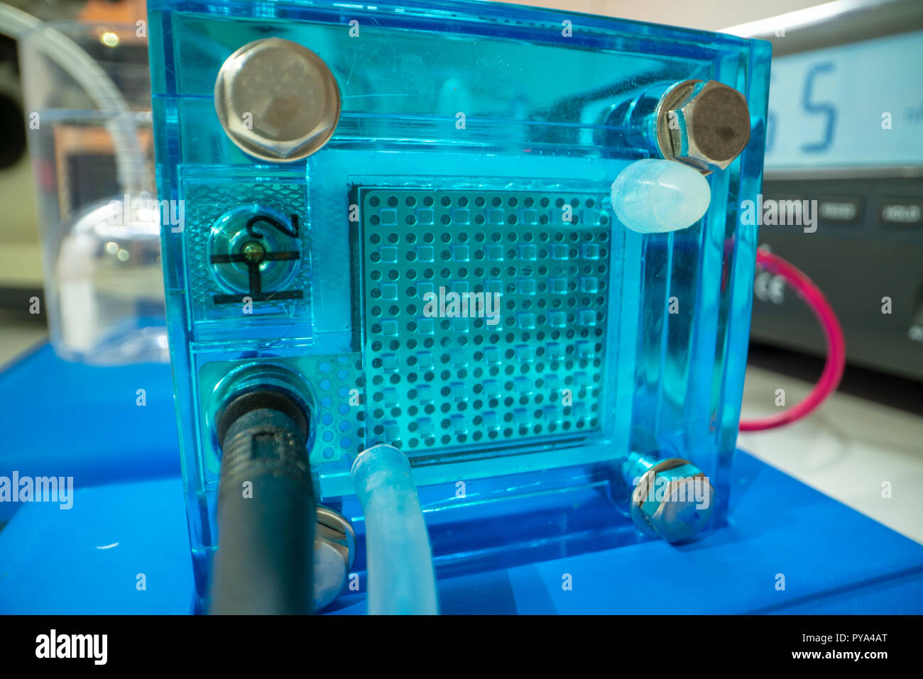 Hydrogen fuel cell in the laboratory Stock Photo - Alamy