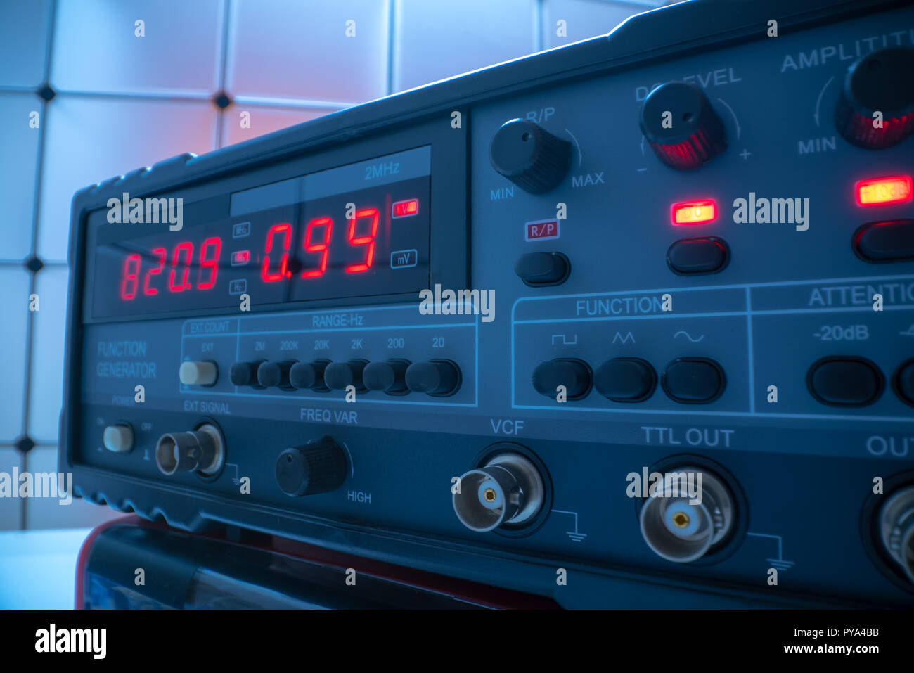 Electronic measuring instrument. Function generator and Multimeter ...