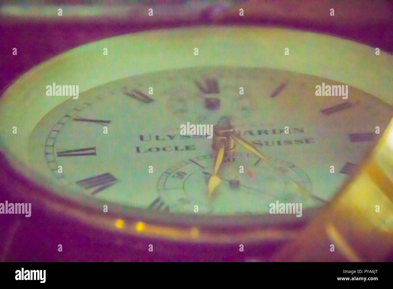 Vintage old marine chronometer, a timepiece that is precise and ...