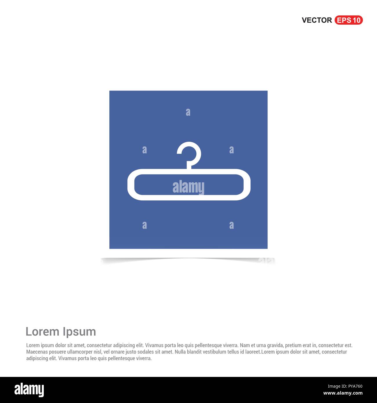 Blue line hanger wardrobe icon hi-res stock photography and images - Alamy