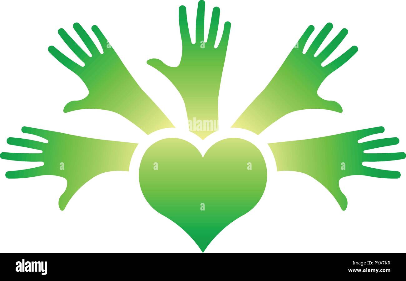 Unity Hands Logo Vector