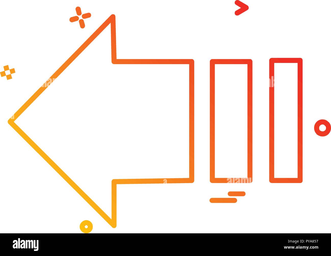 Left icon design vector Stock Vector Image & Art - Alamy