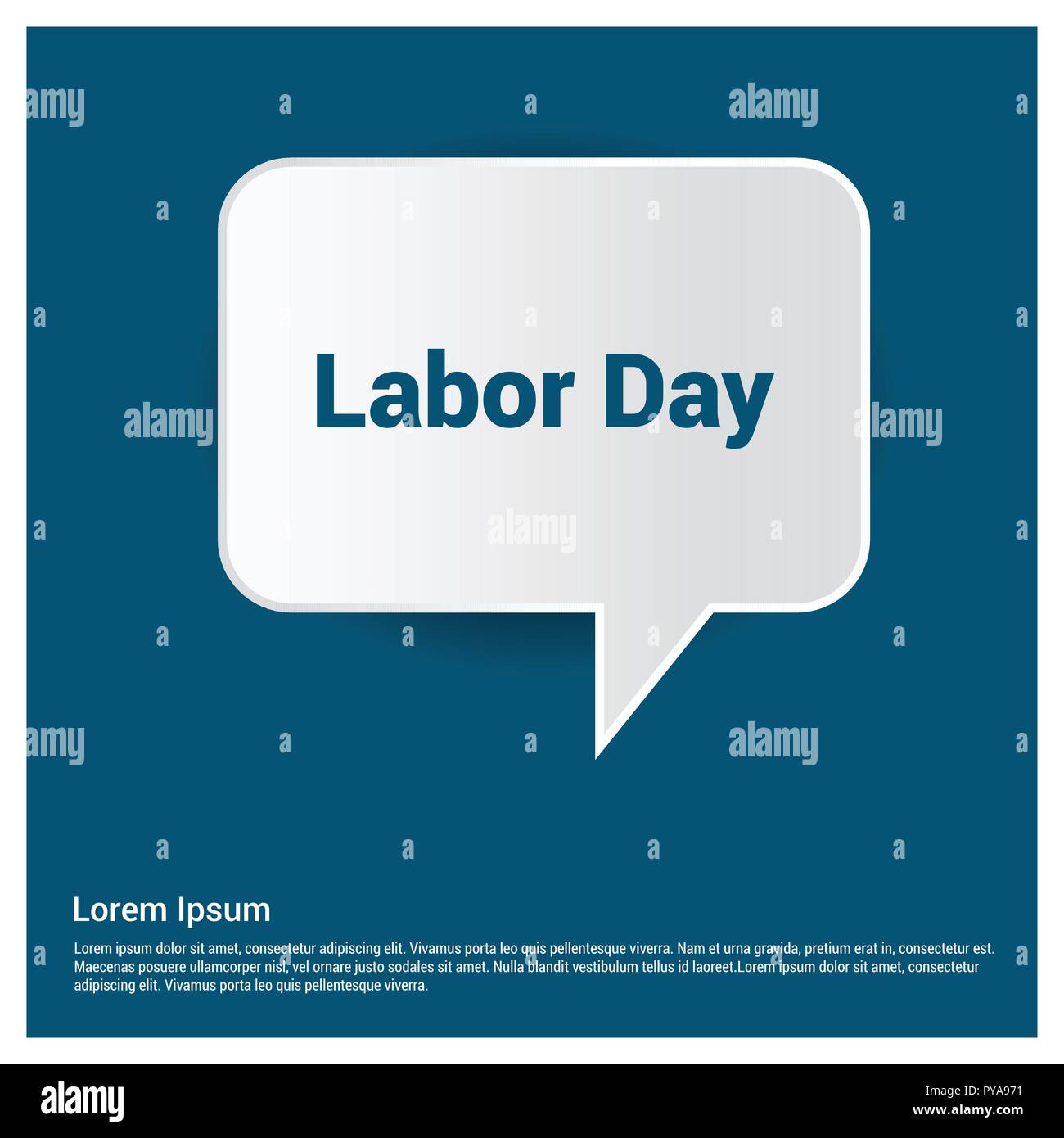Labor day creative design with typography vector Stock Vector Image ...