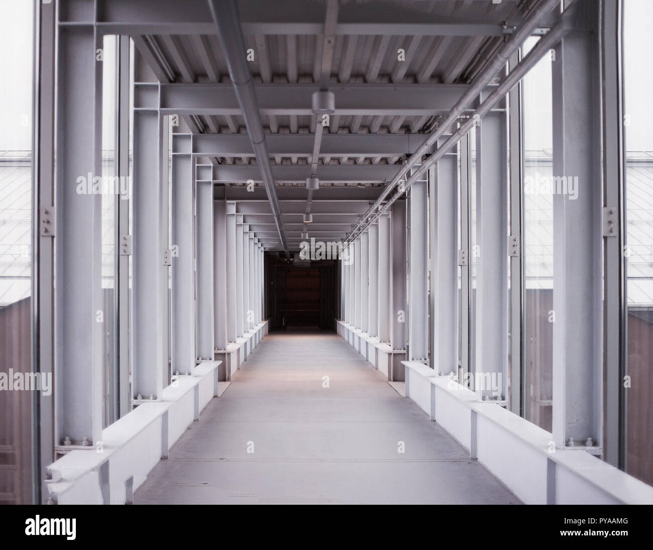 Corridor in a building interior Stock Photo - Alamy