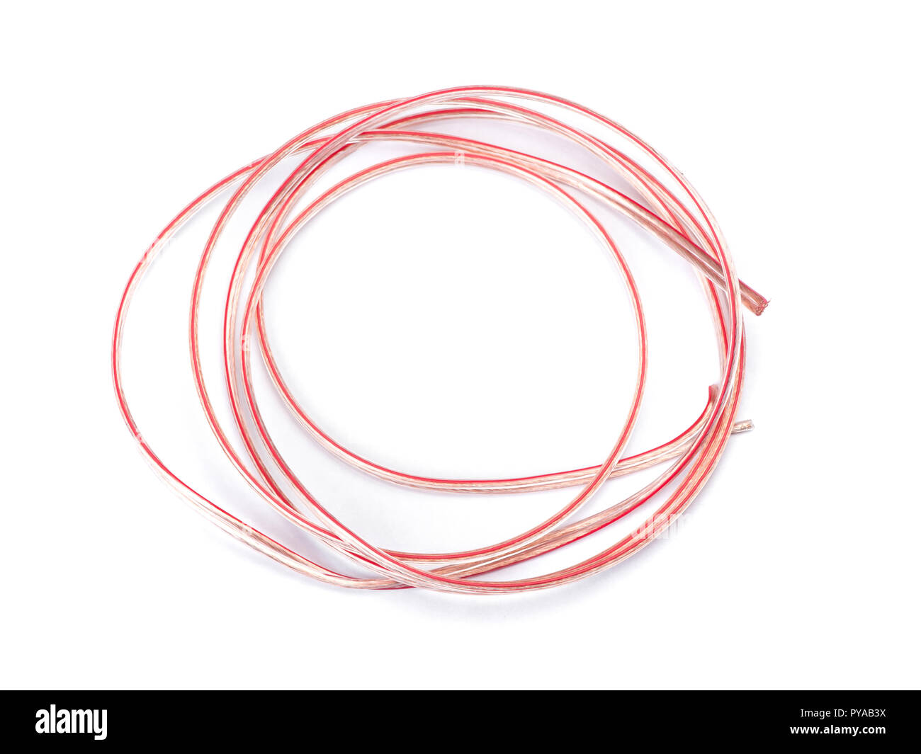 Coil of wires isolated on white background Stock Photo - Alamy