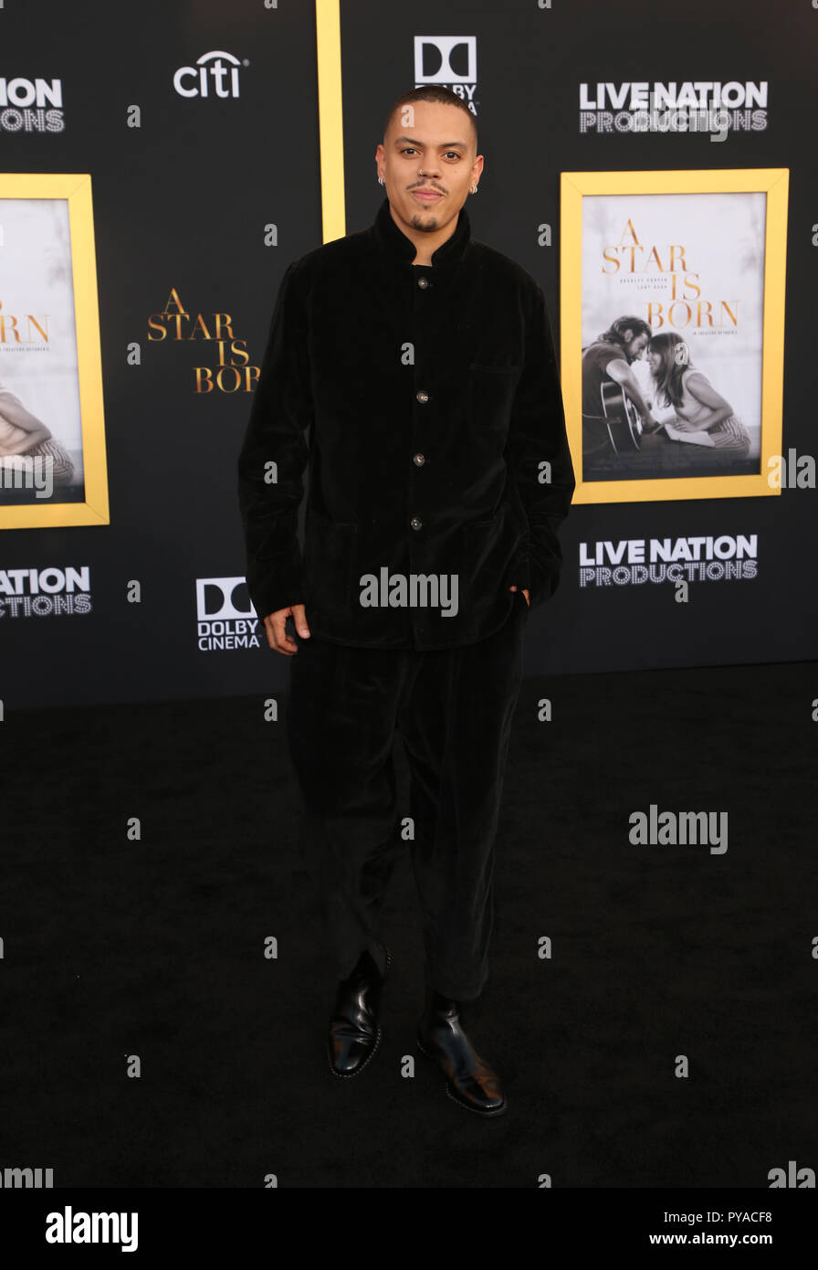 The Los Angeles Premiere of “A Star is Born” Featuring: Evan Ross Where ...