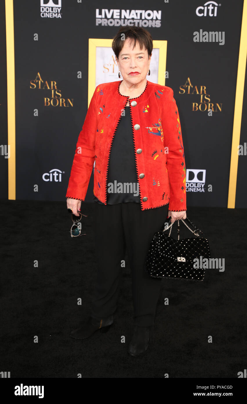 The Los Angeles Premiere of “A Star is Born” Featuring: Kathy Bates ...