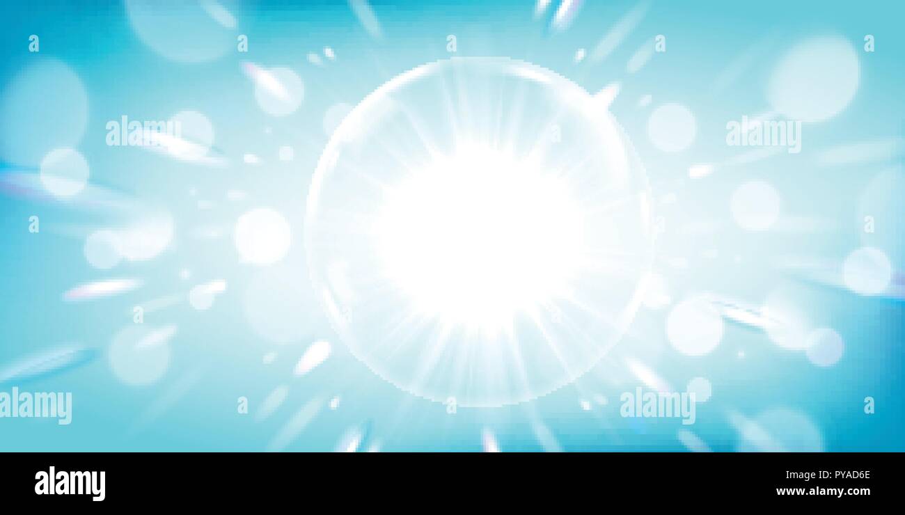 Glowing light blue background for design use in 3d illustration Stock ...