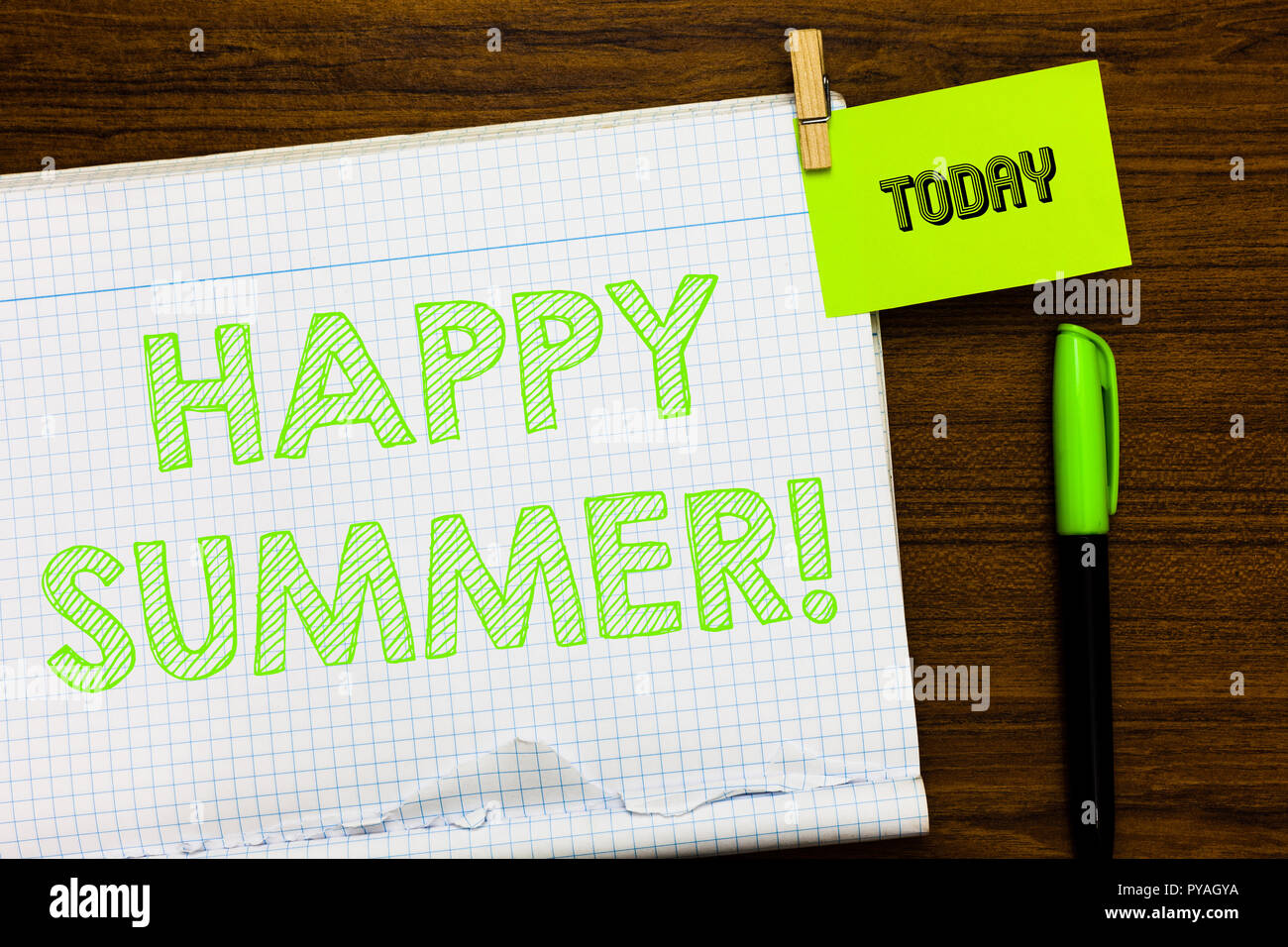 Writing note showing Happy Summer. Business photo showcasing Beaches ...