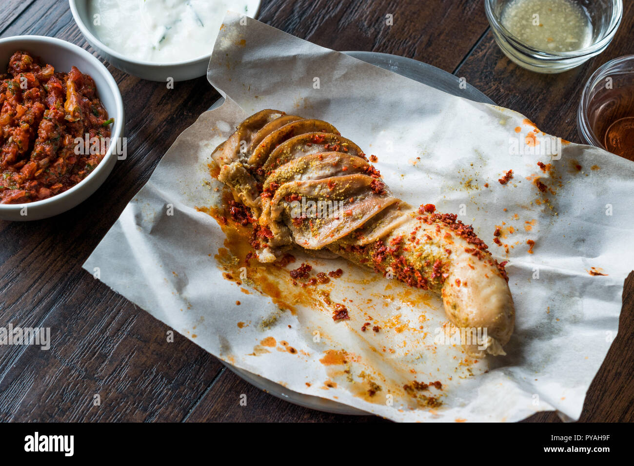 Turkish Food Rice Stuffed Tripe Sirdan Dolma / Shirdan from Adana Offal ...