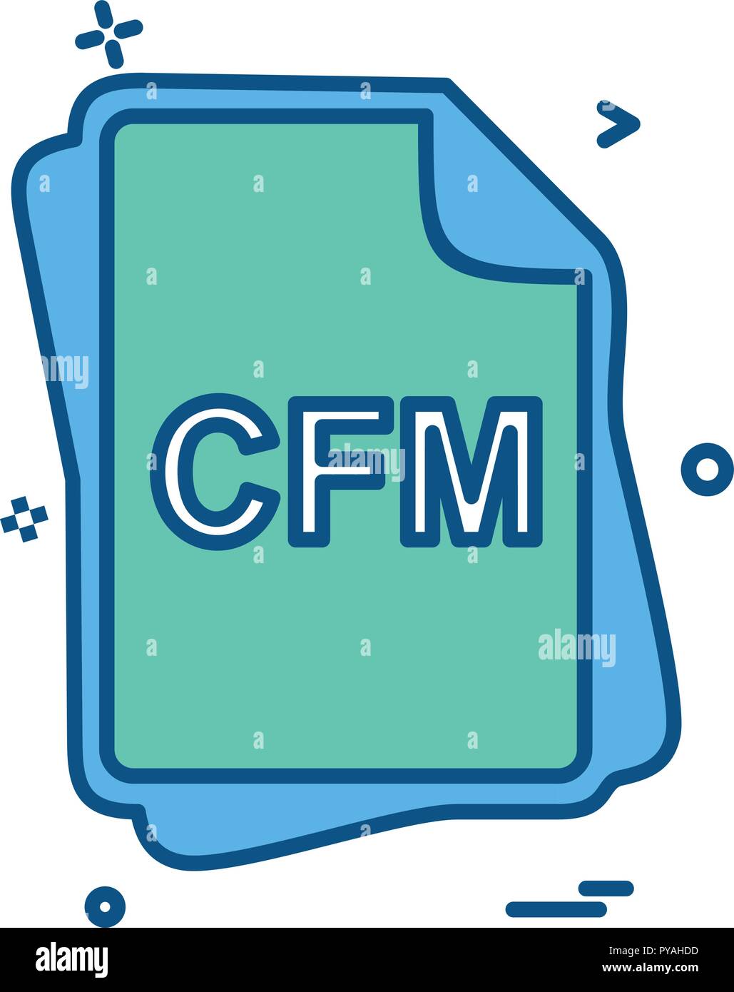 CFM file type icon design vector Stock Vector Image & Art - Alamy