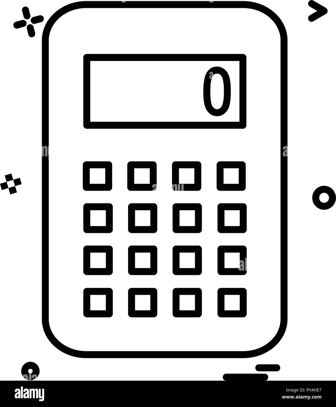 Calculator icon design vector Stock Vector Image & Art - Alamy