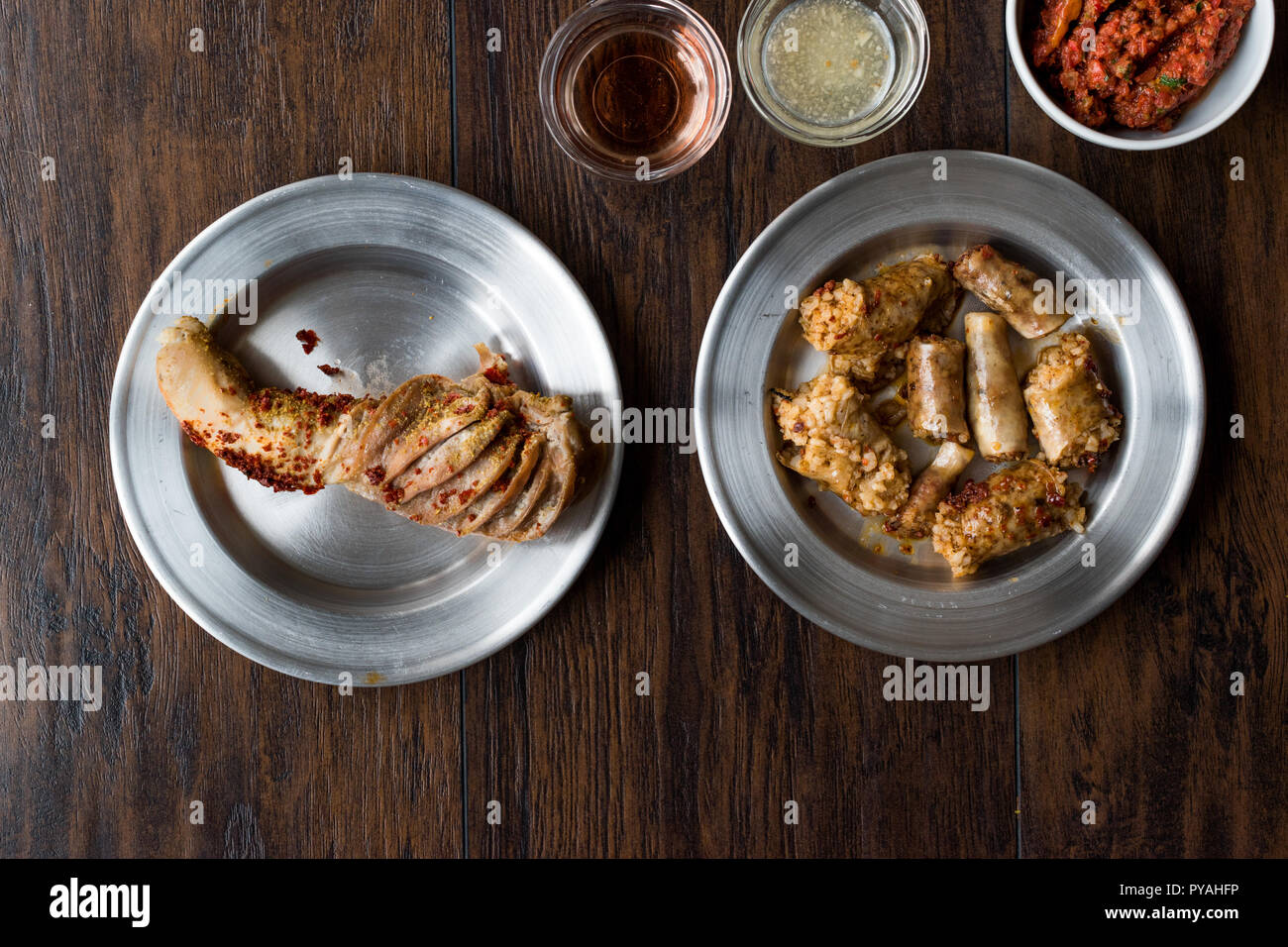 Turkish Food Minced Meat and Rice Stuffed Tripe Sirdan / Shirdan Dolma ...
