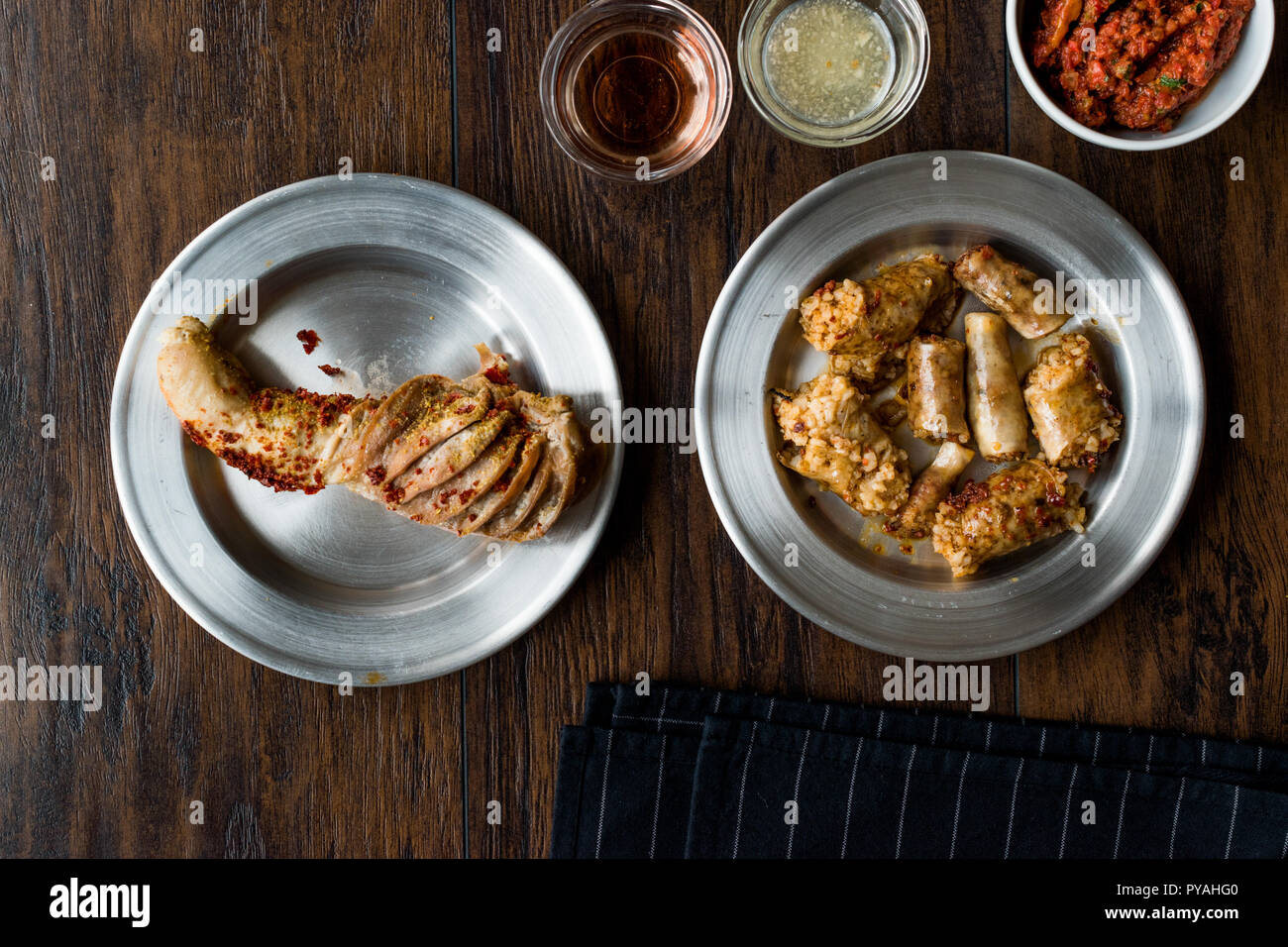 Turkish Food Minced Meat and Rice Stuffed Tripe Sirdan / Shirdan Dolma ...