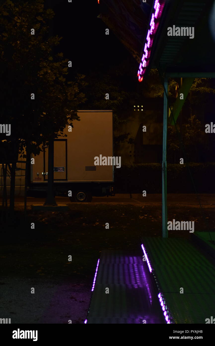 Empty Park At Night