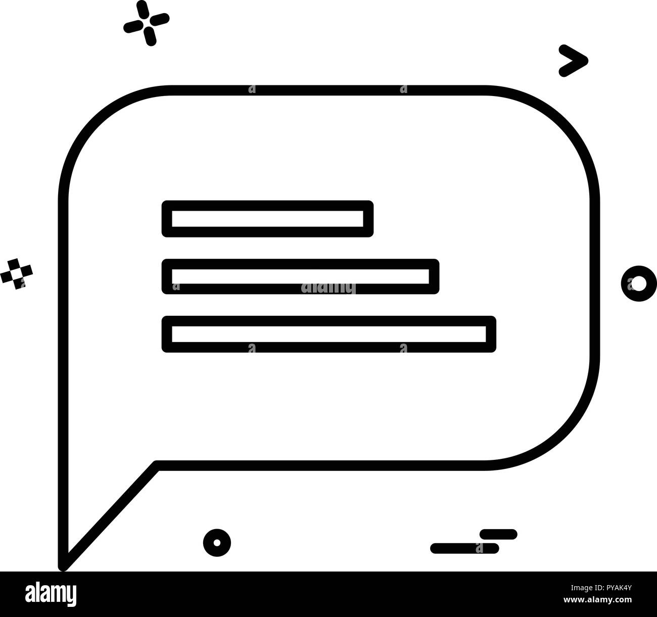 sms chat icon vector design Stock Vector Image & Art - Alamy