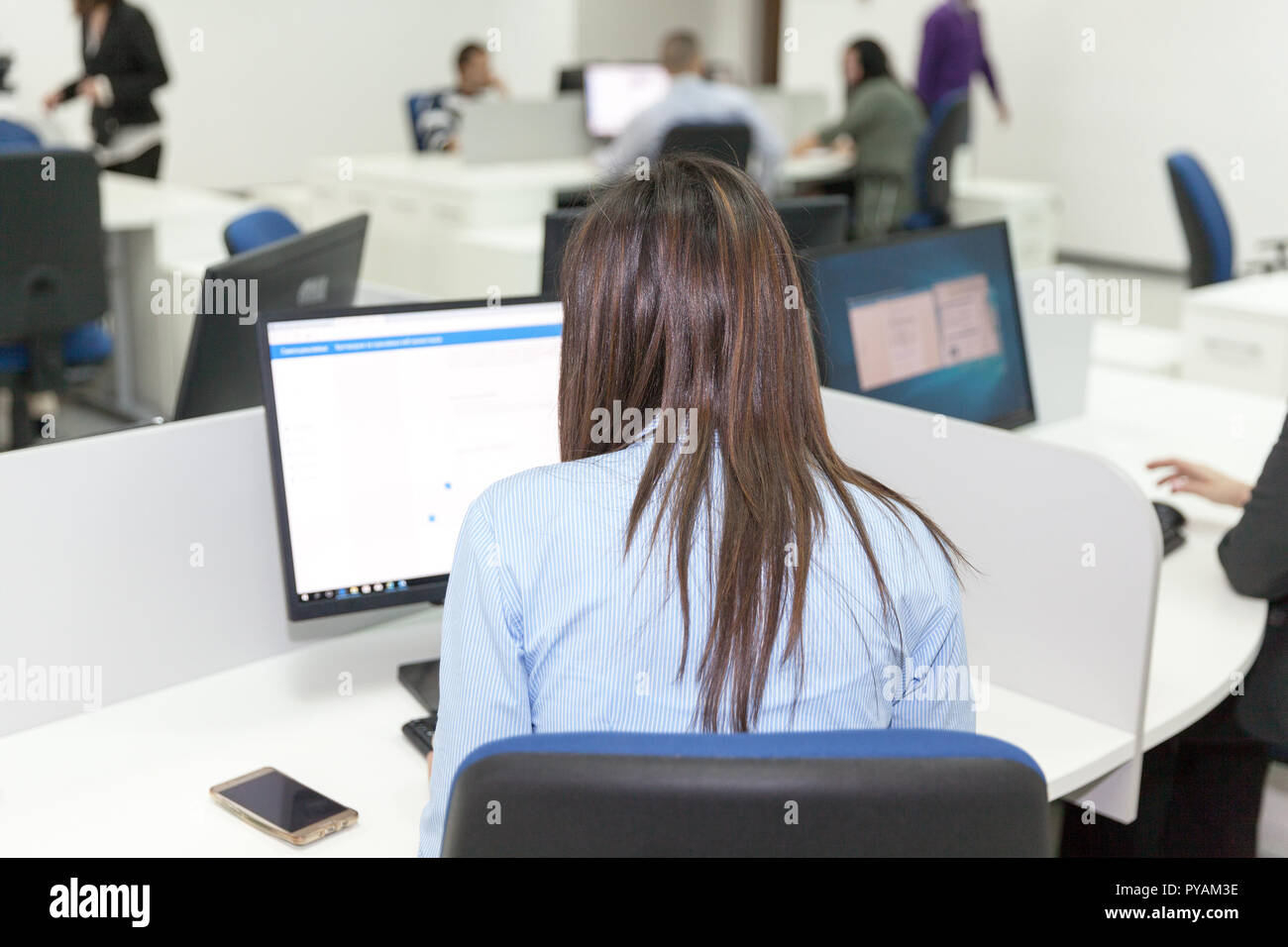 Administrative officers at work Stock Photo - Alamy