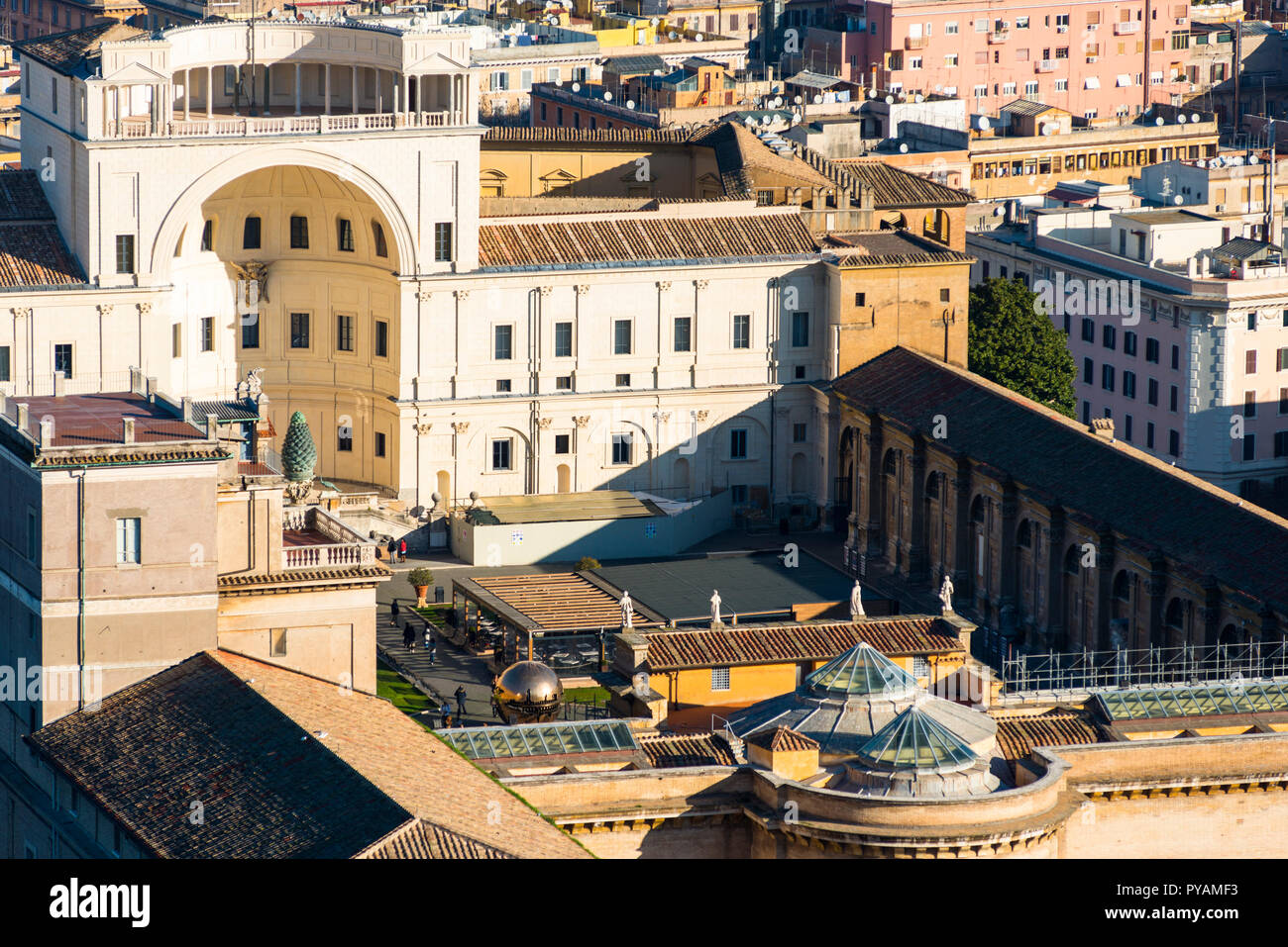 Vatican city aerial as seen from front hi-res stock photography and ...