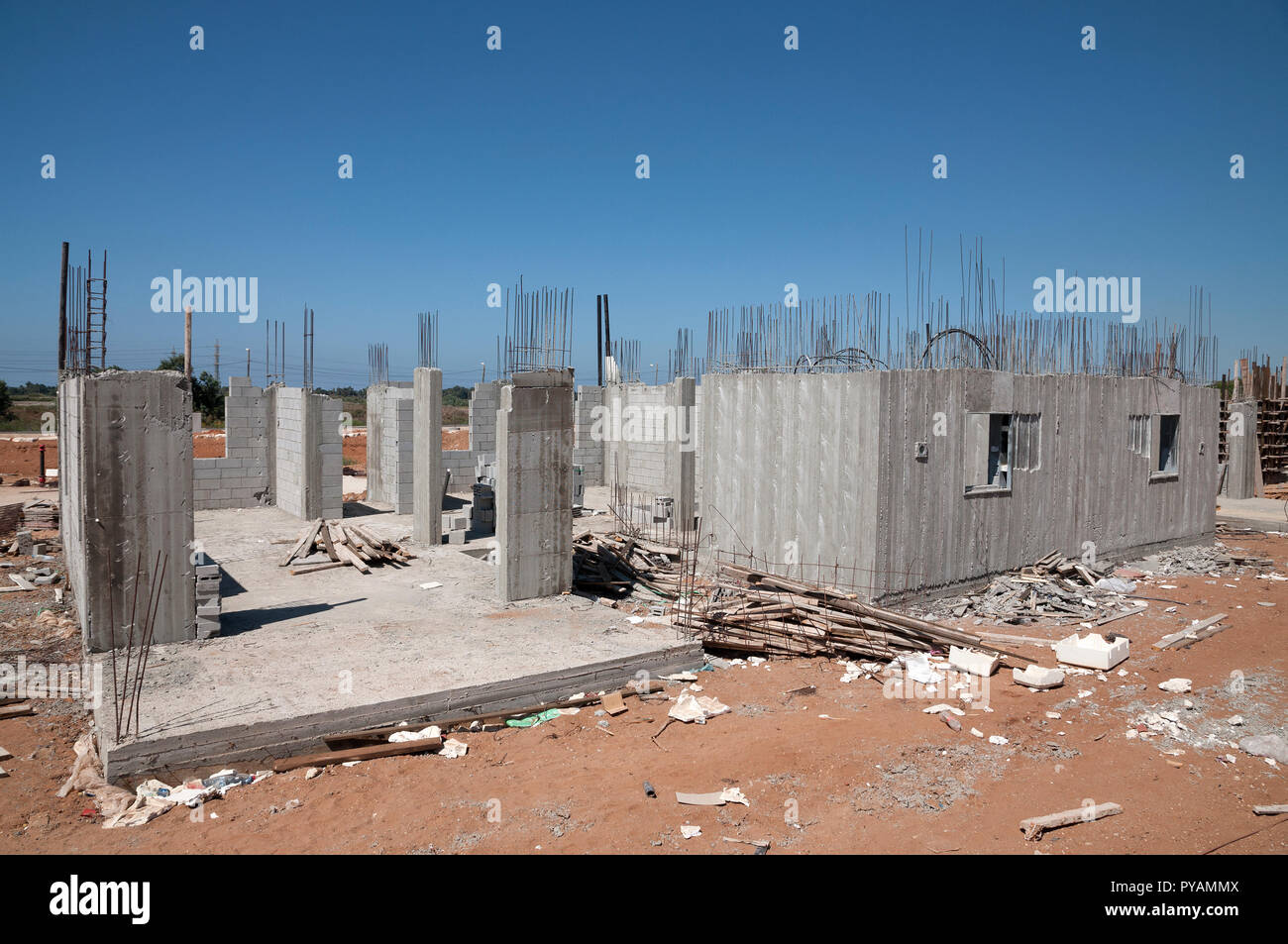 Building concrete house Stock Photo - Alamy