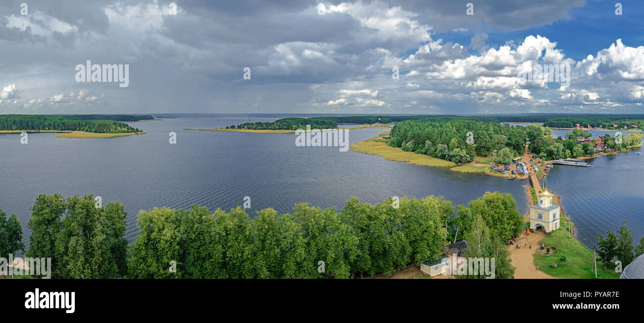 Top view lake seliger hi-res stock photography and images - Alamy