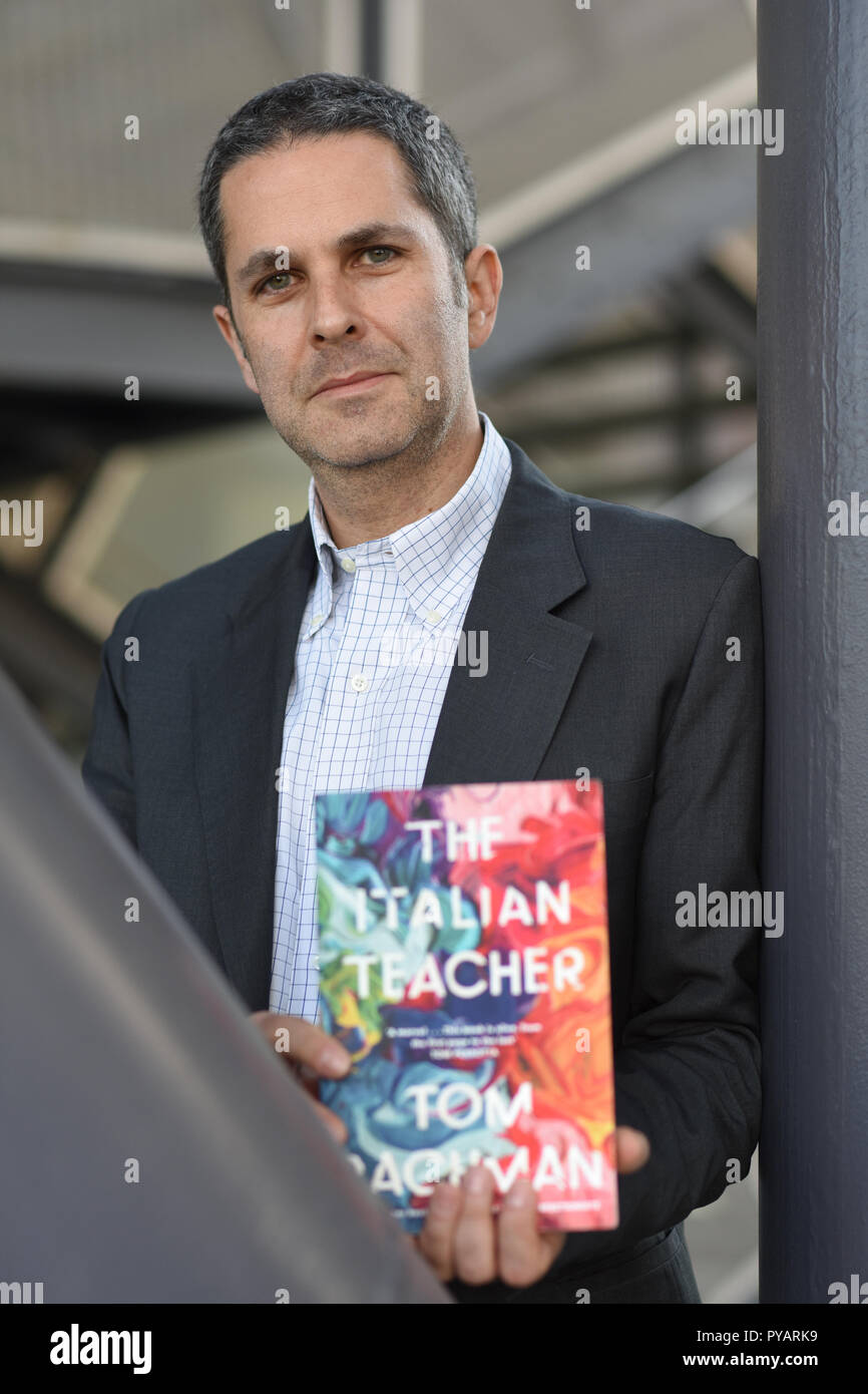 Journalist and author Tom Rachman in October 2018 at the Frankfurt Book ...
