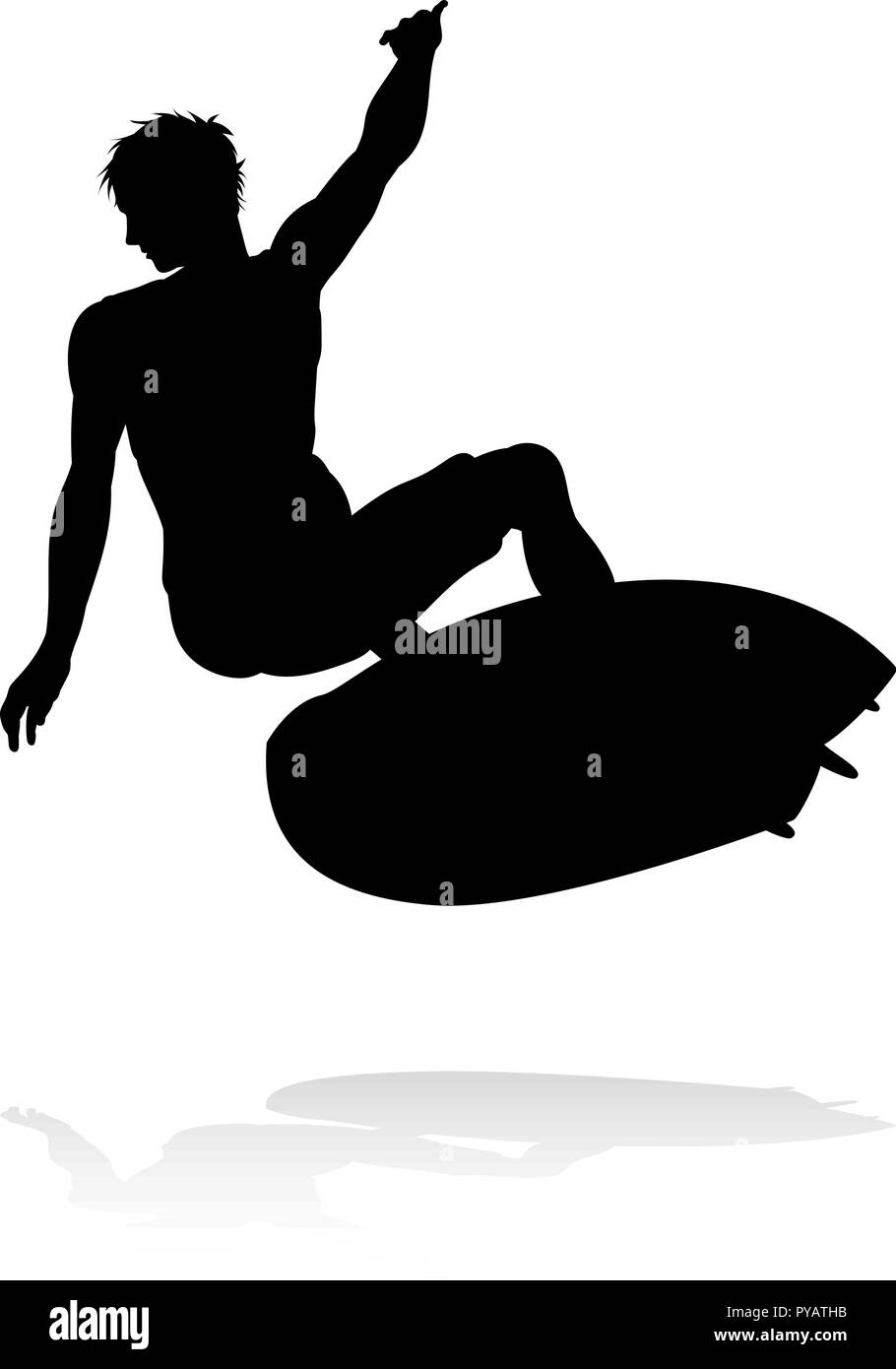 Surfer pose Stock Vector Images - Alamy
