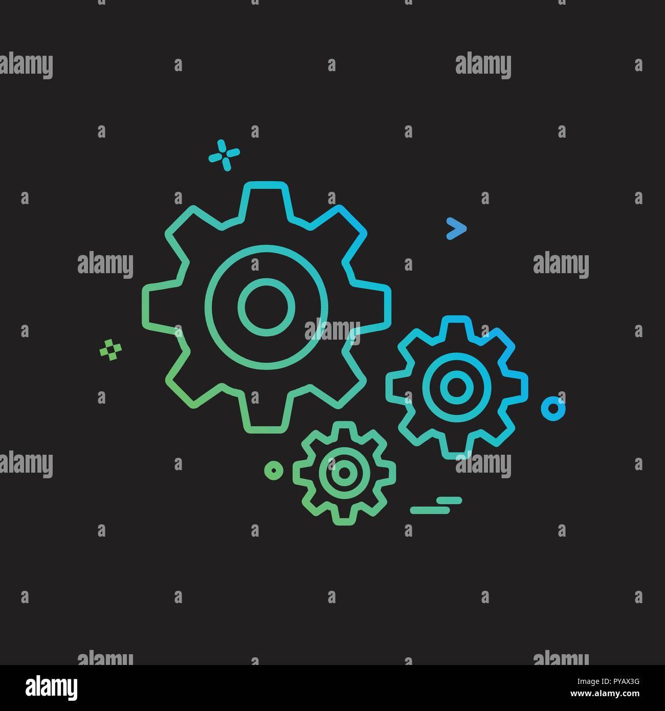 Gear icon design vector Stock Vector Image & Art - Alamy