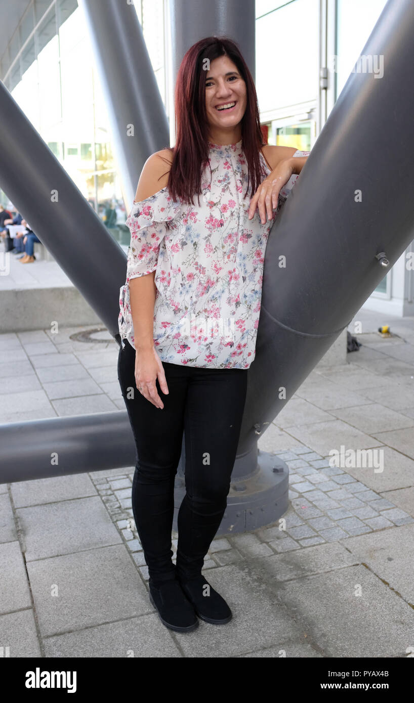 April Dawson in October 2018 at the Frankfurt Book Fair. | usage ...