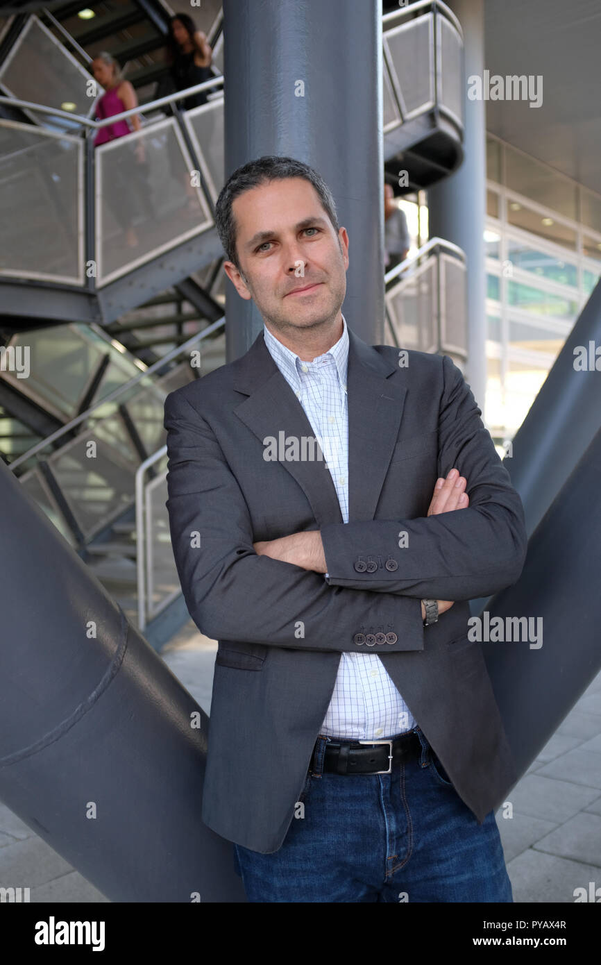 Journalist and author Tom Rachman in October 2018 at the Frankfurt Book ...