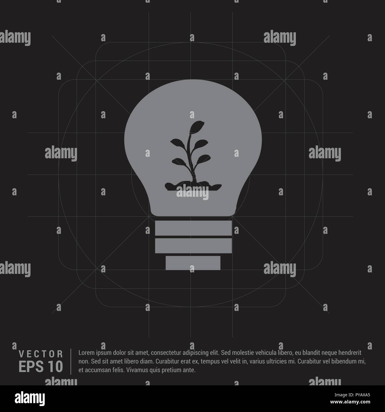 Ecology Bulb Icon Stock Vector Image & Art - Alamy