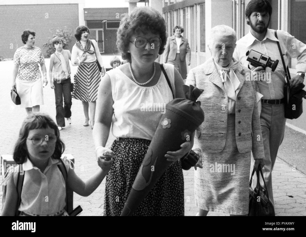The first day of school at a primary school in Hagen (Germany) on ...