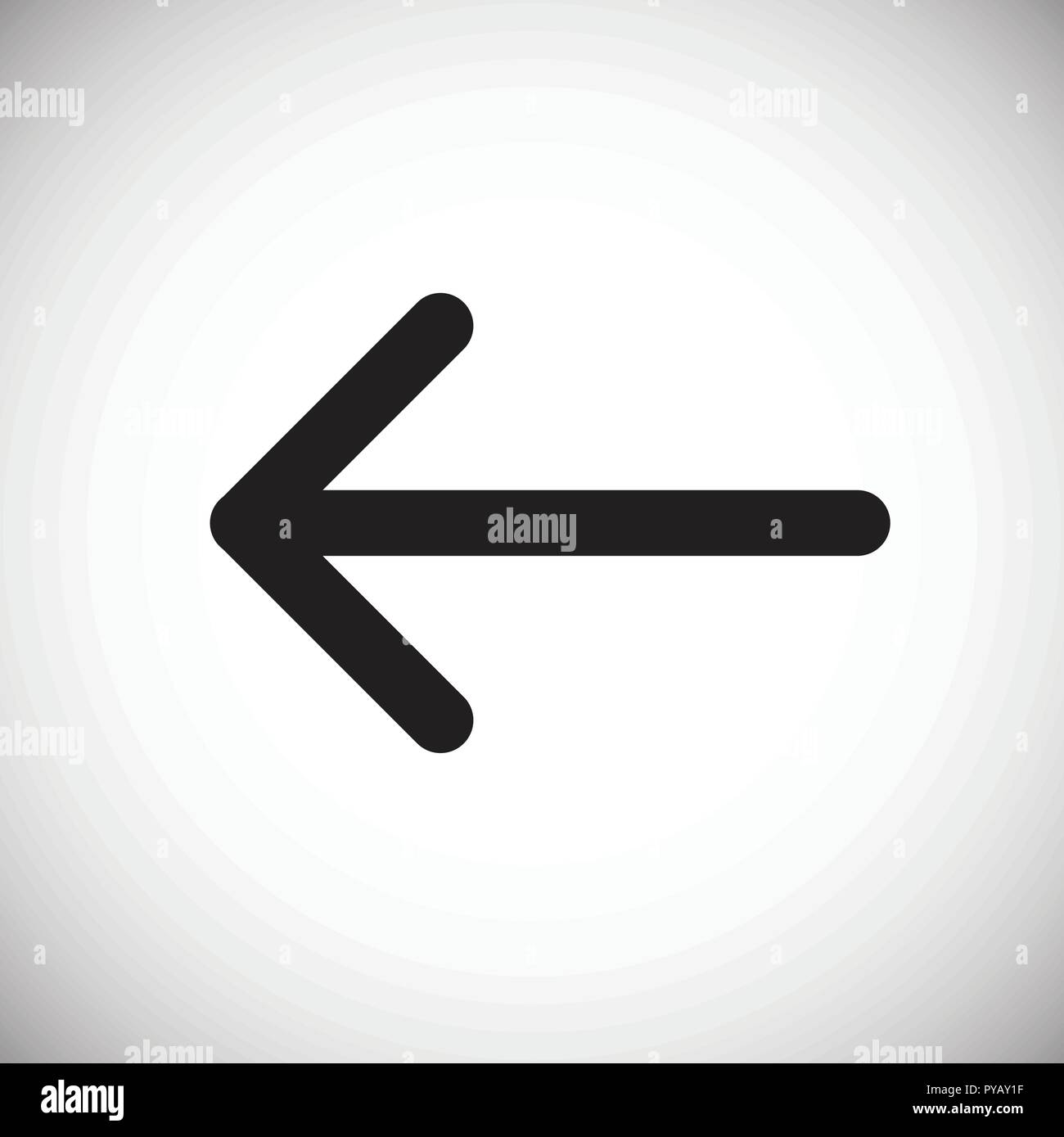 Arrow Left on white background Stock Vector Image & Art - Alamy