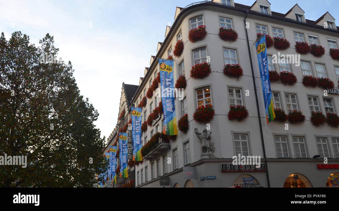 Nice building elevation ... white facade, and each window is decorated ...