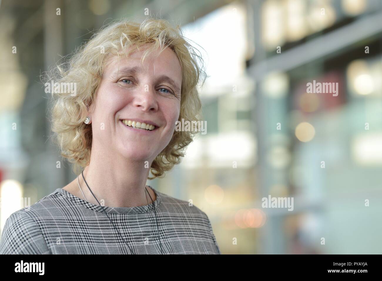 Jutta Koslowski in October 2018 at the Frankfurt Book Fair. | usage ...