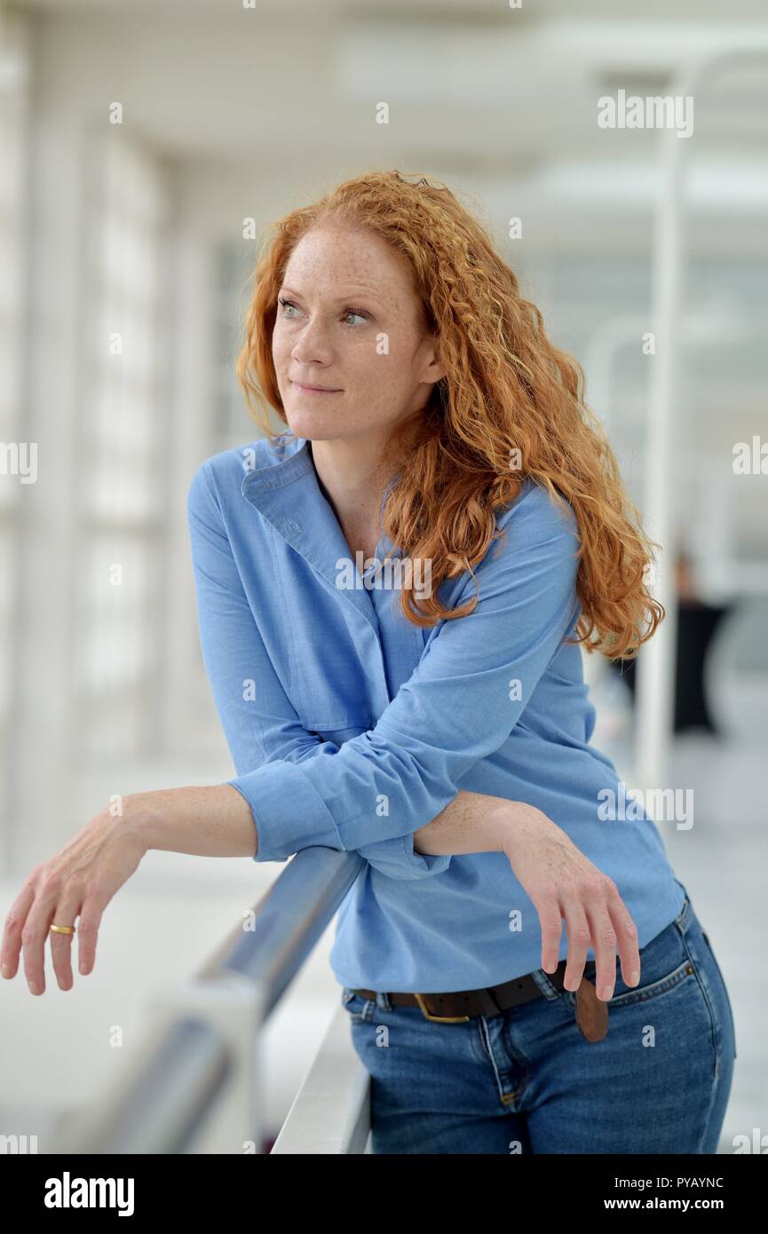 Alexa Hennig von Lange in October 2018 at the Frankfurt Book Fair ...