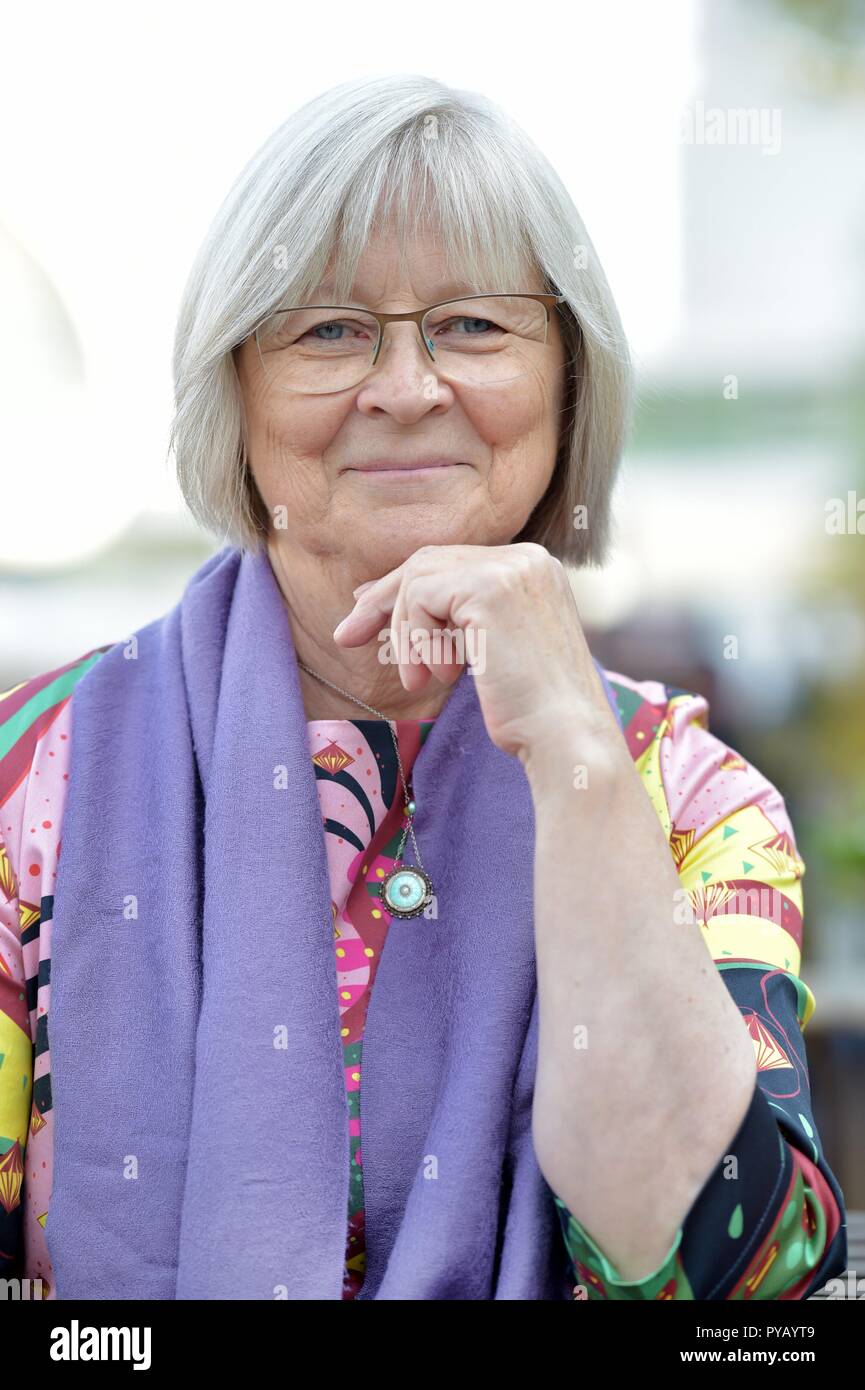 Anu Stohner in October 2018 at the Frankfurt Book Fair. | usage ...