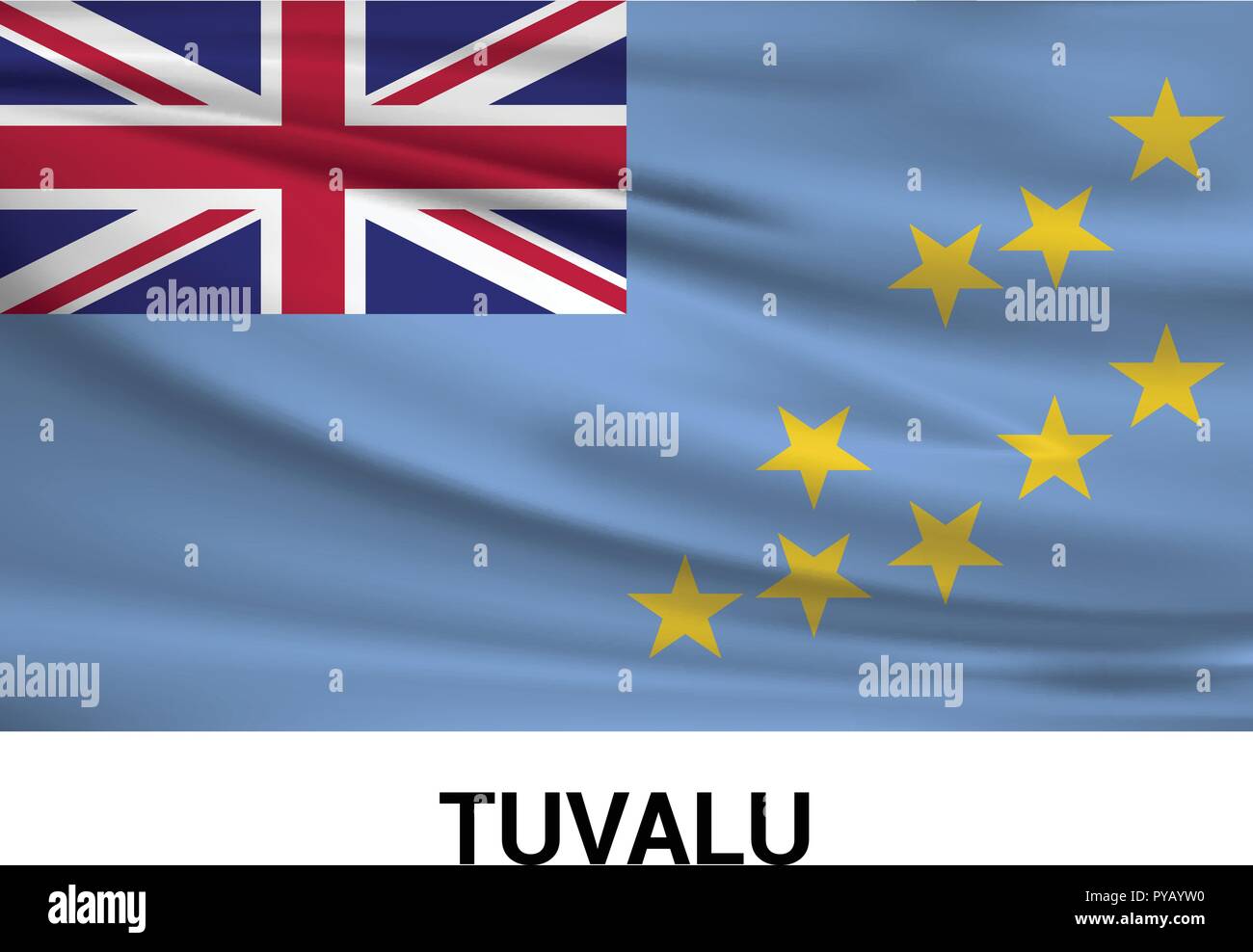 Tuvalu flag design vector Stock Vector Image & Art - Alamy