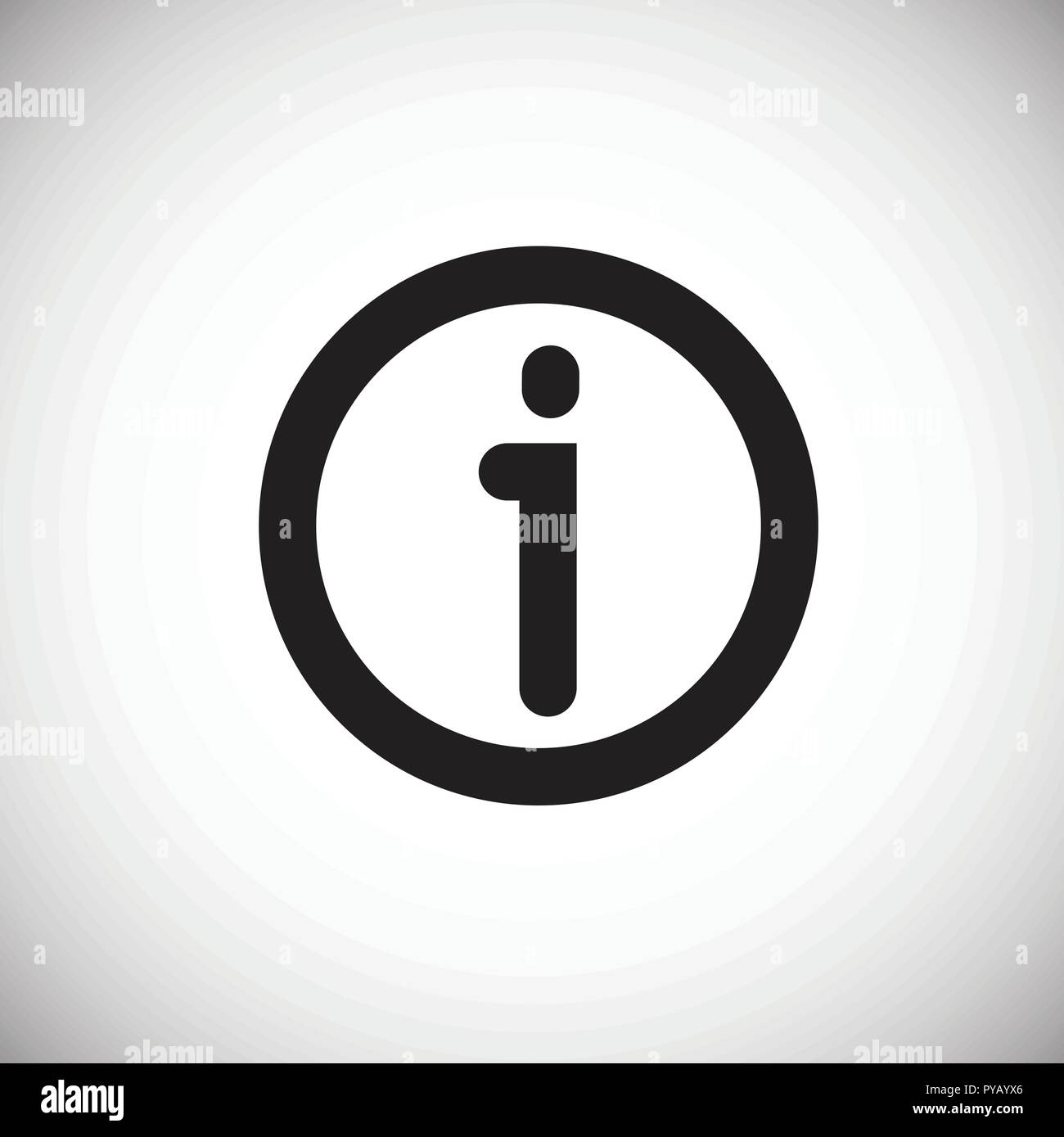 Information icon on white background Stock Vector Image & Art - Alamy