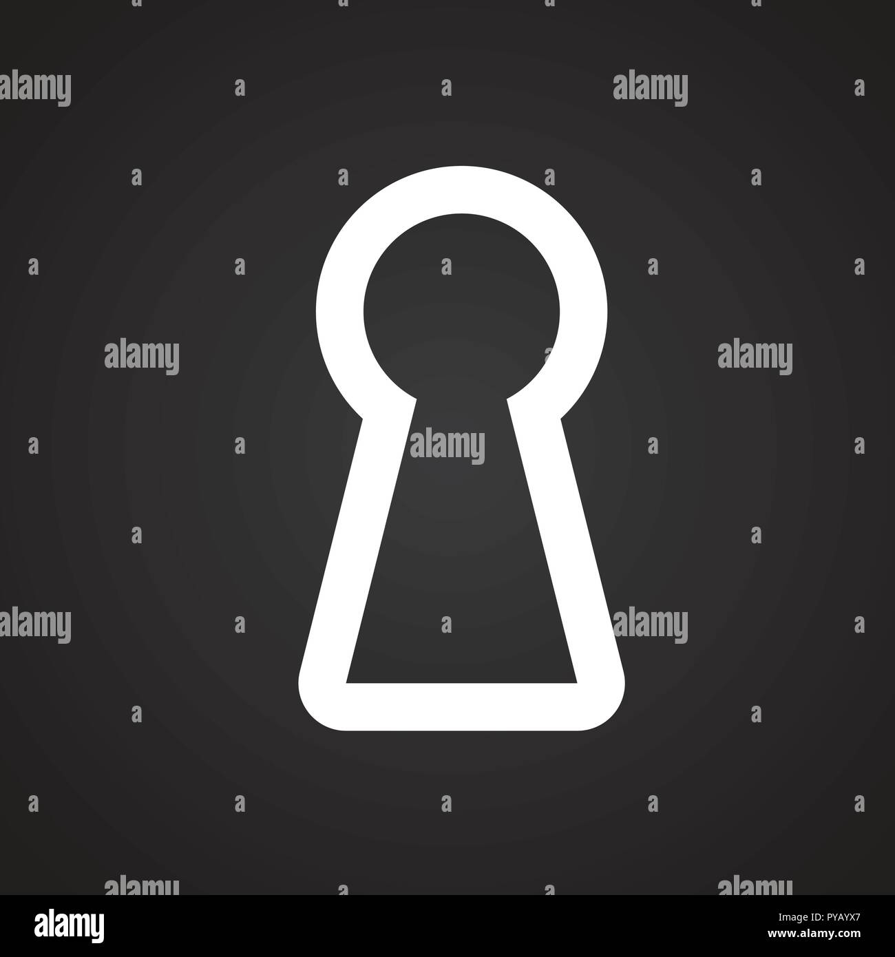 Lock hole on black background Stock Vector Image & Art - Alamy