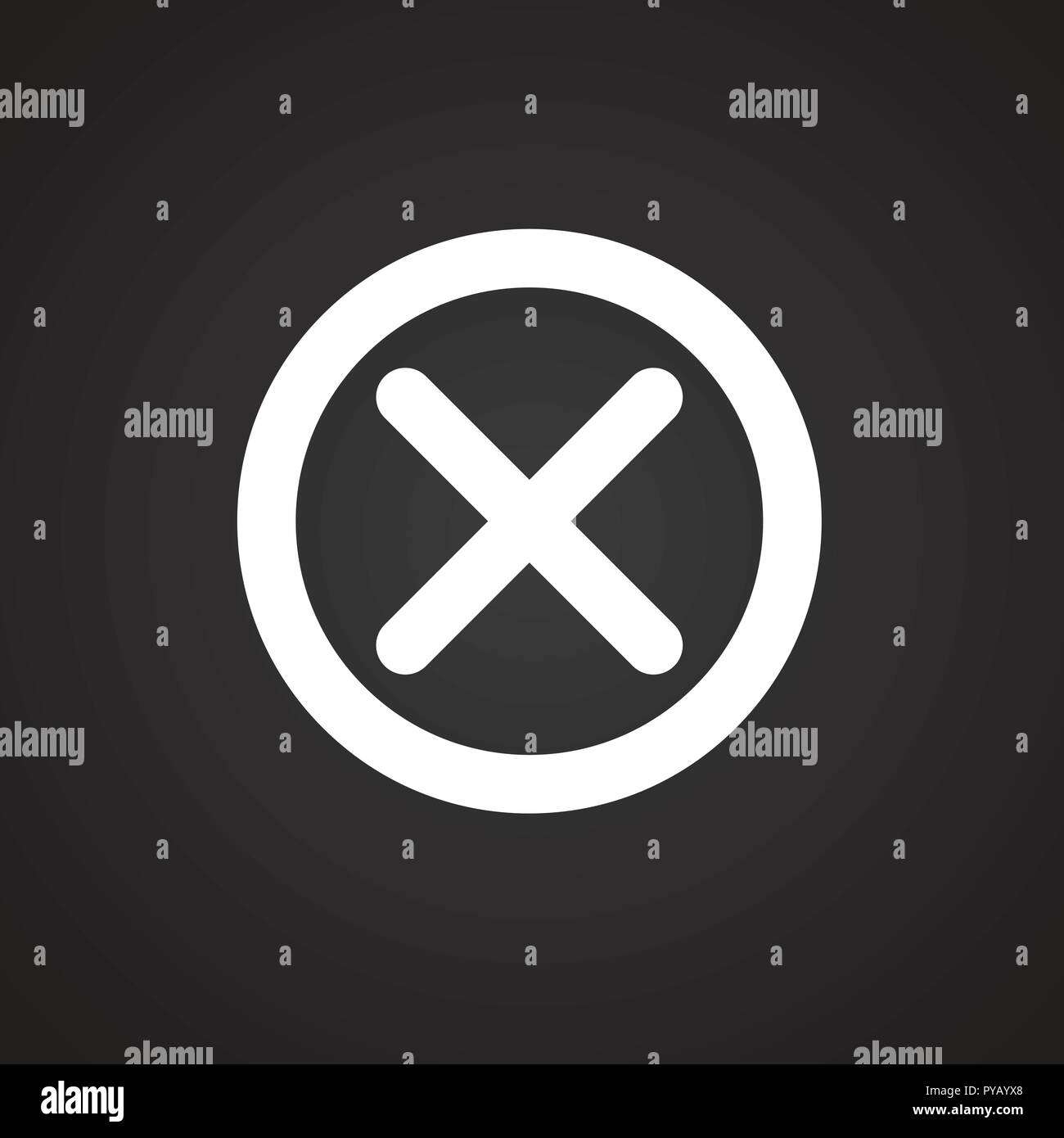 Abstract cancel button on Stock Vector Images - Alamy
