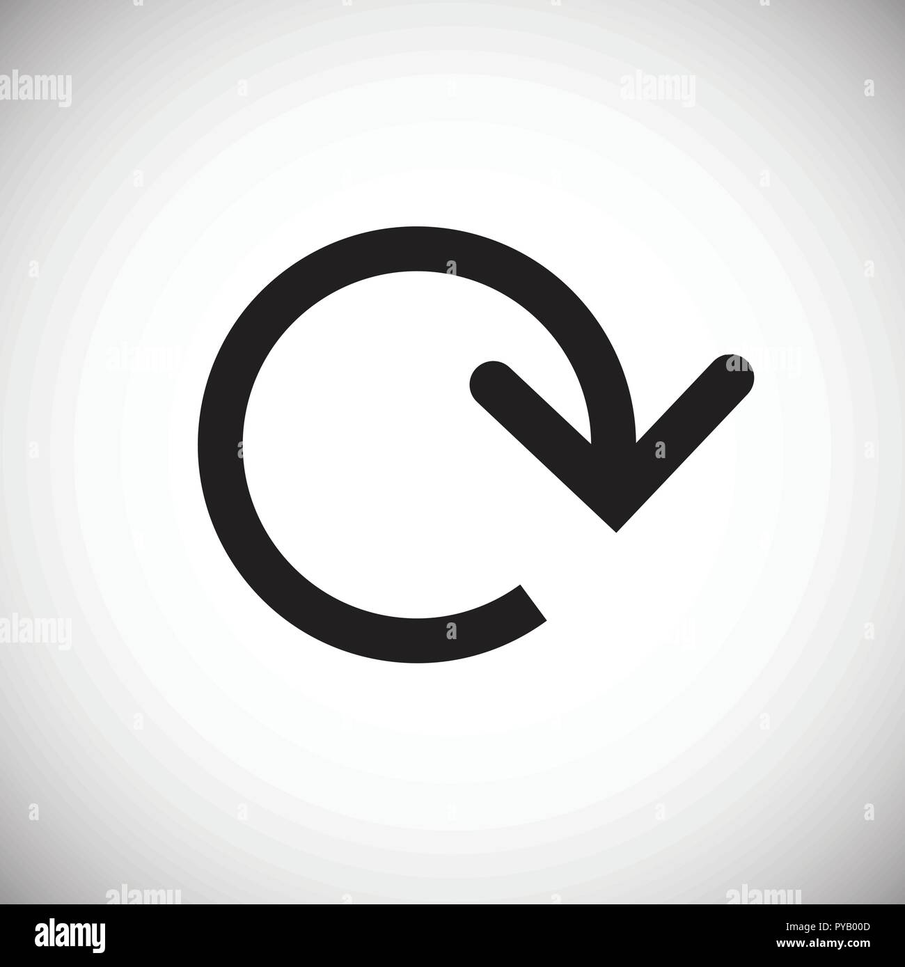 Reload button on white background Stock Vector Image & Art - Alamy