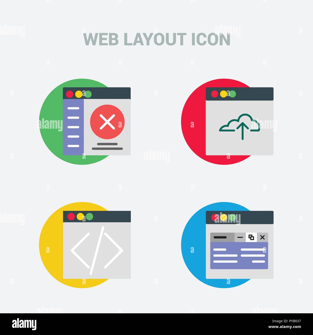 Web Layout icon deisgn vector Stock Vector Image & Art - Alamy