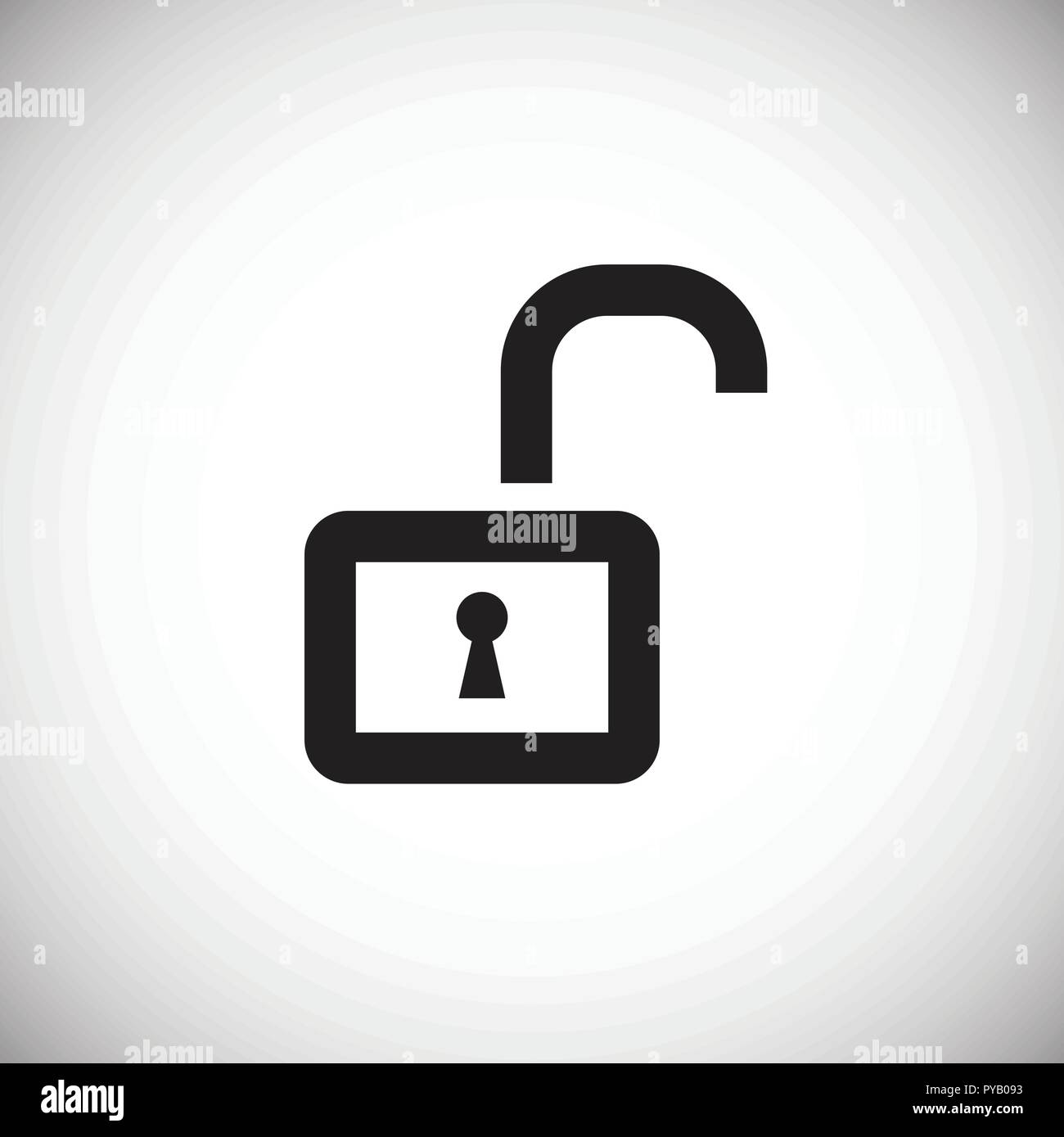 Lock unlocked on white background Stock Vector Image & Art - Alamy